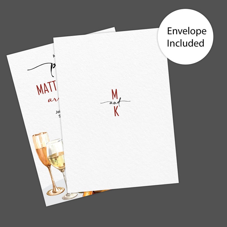 Elegant 'perfect Pair' Party Invitation for Engagement, Rehearsal ...