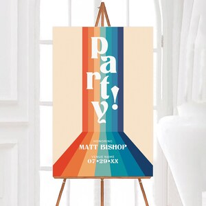 Retro-themed Party Invitation: Groovy Vibes for Birthday, Engagement ...