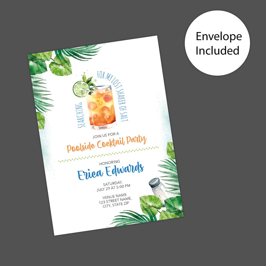 Party Invitation: Shaker of Salt - Etsy