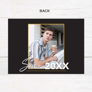 Modern Six-photo Gatefold Graduation Invitation Custom Folded Grad Card ...