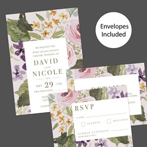 Colorful Botanical Program: Pastel Flowers Program - Etsy