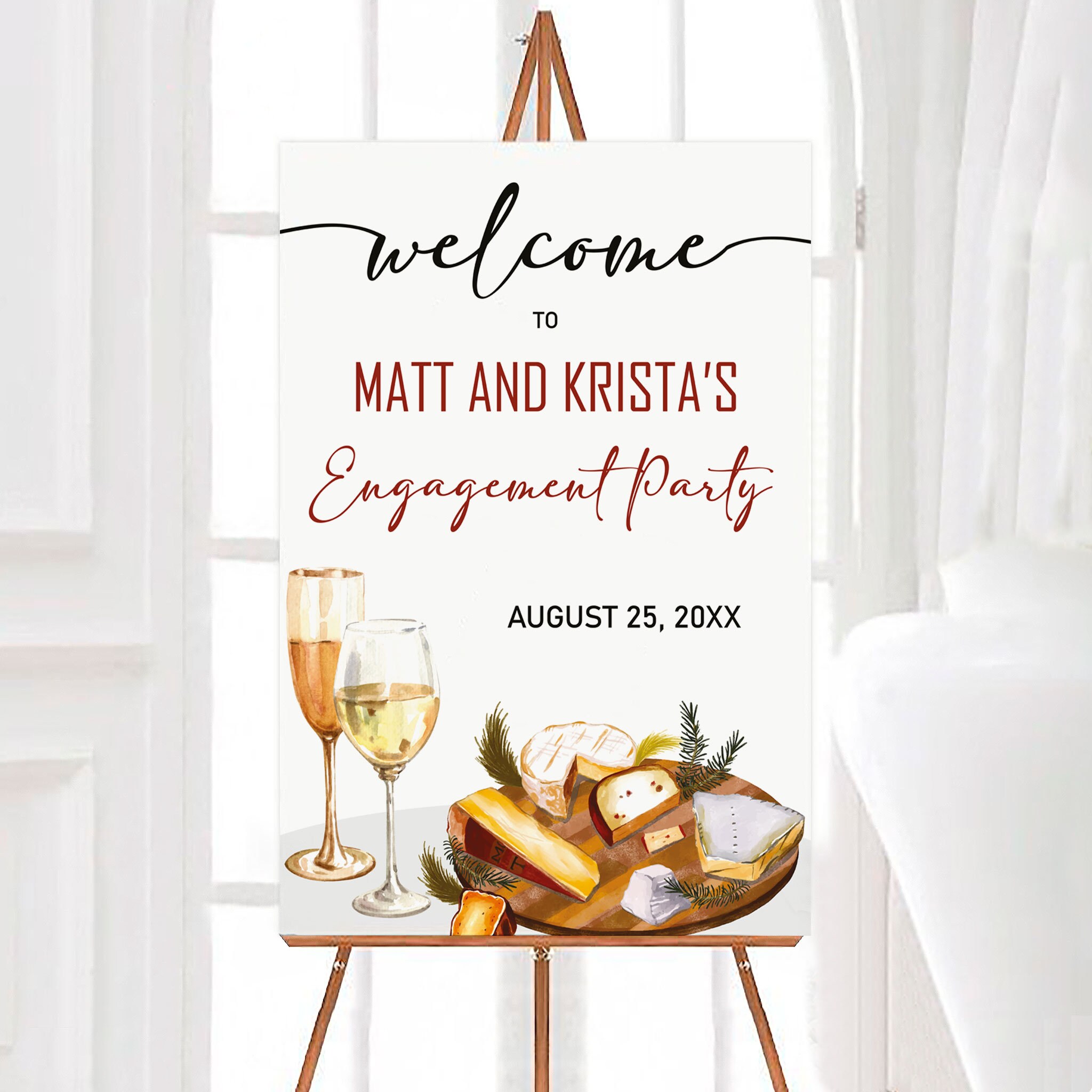 Elegant 'perfect Pair' Party Invitation for Engagement, Rehearsal ...