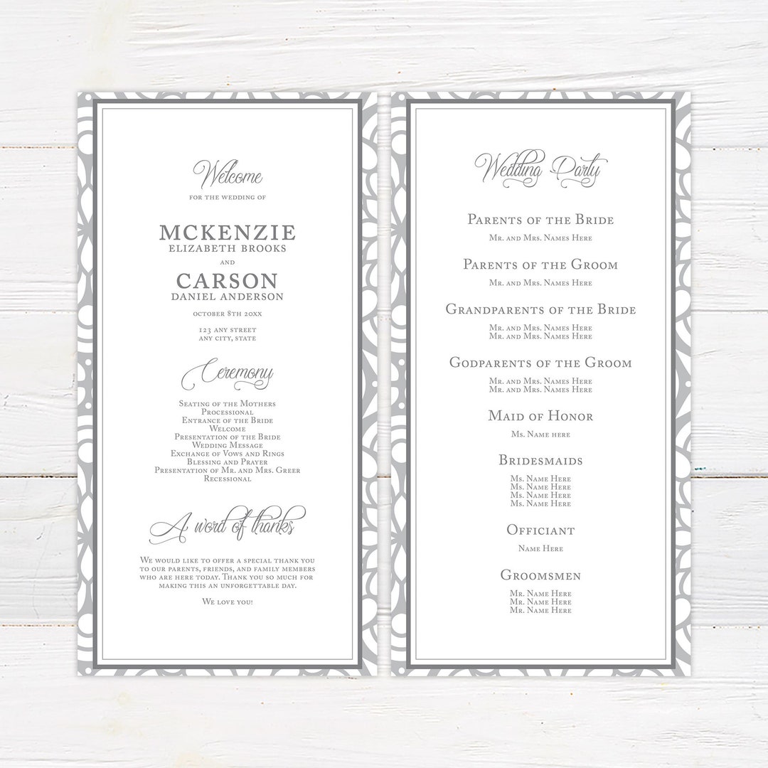Simple Elegant Program: Trellis Program, Gray Border Program - Etsy