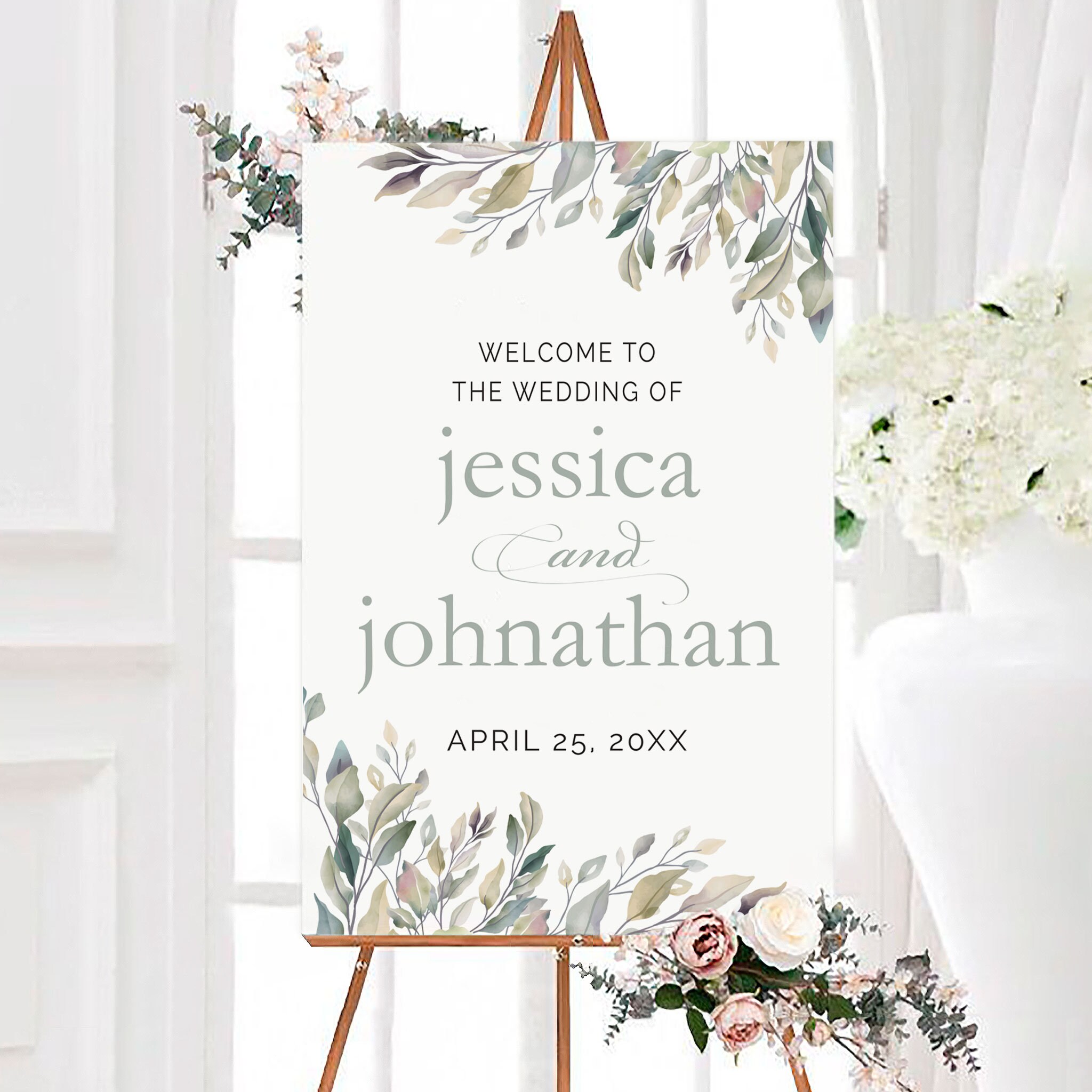 Printed Invitation: Botanical Vine All in One Invitation, - Etsy