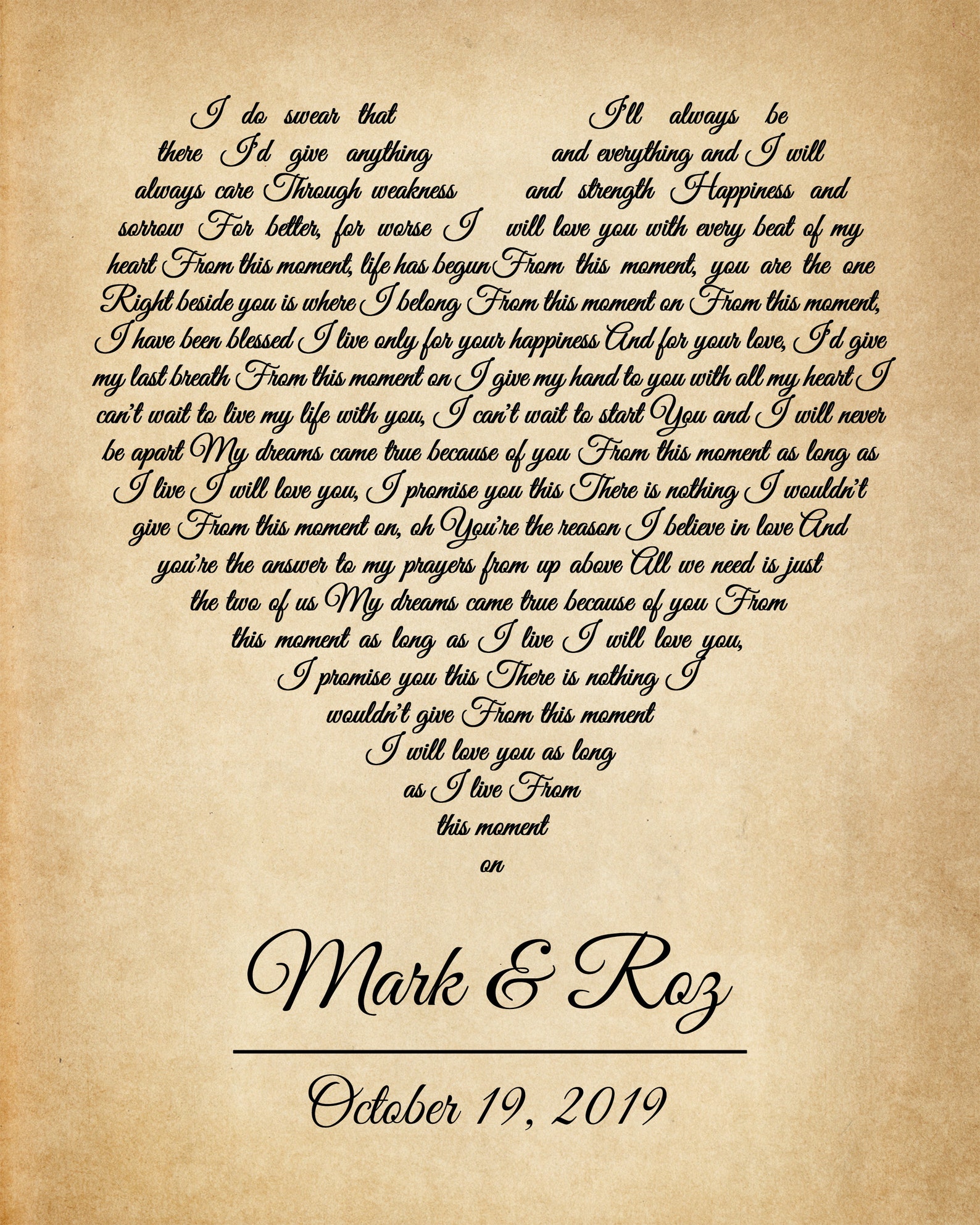 Wedding song art Wedding song lyrics Wedding song gift | Etsy Wedding song art Wedding song lyrics Wedding song gift | Etsy
