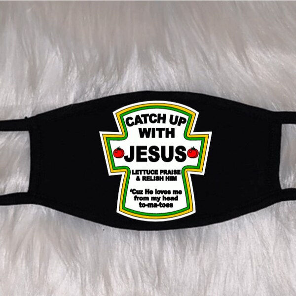 Jesus Face Mask - Etsy