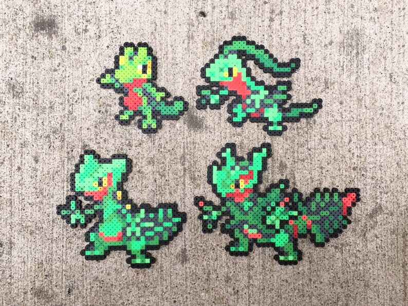 Gen 3 Hoenn Starters / Treecko / Grovyle / Sceptile / Torchic - Etsy México