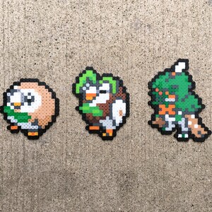 Gen 7 Alolan Starters Rowlet Dartrix Decidueye Litten Torracat ...