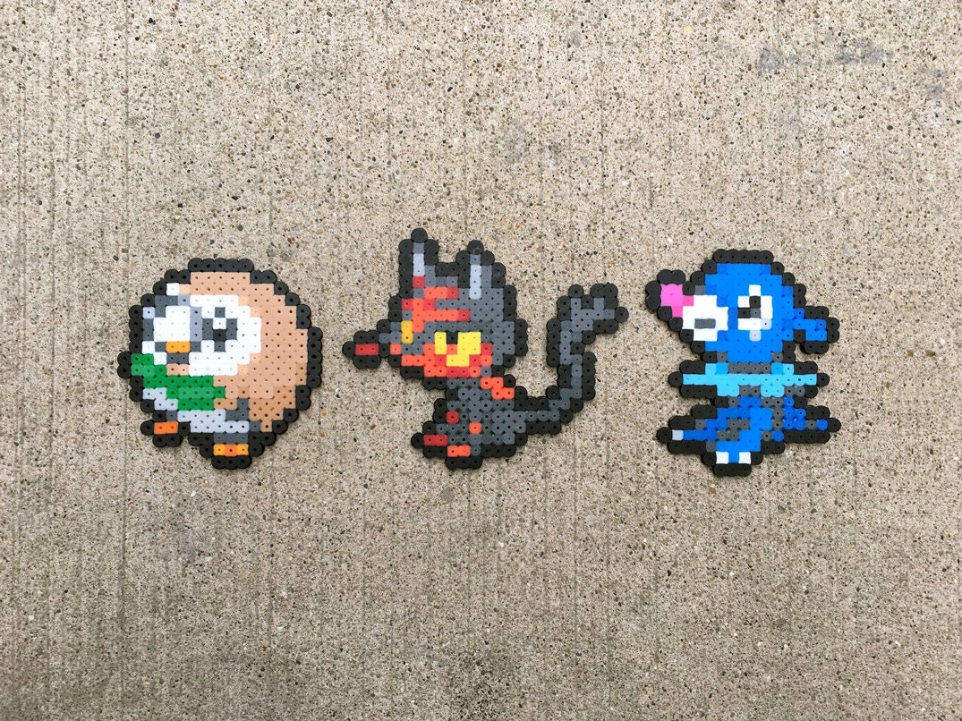 Gen 7 Alolan Starters Rowlet Dartrix Decidueye Litten - Etsy Sweden