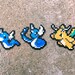Dratini Dragonair Dragonite Pokemon Perler Bead Fuse Bead 8bit Nintendo ...
