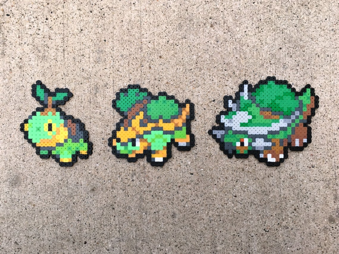 Gen 4 Sinnoh Starters Tutwig Grotle Torterra Chimchar | Etsy