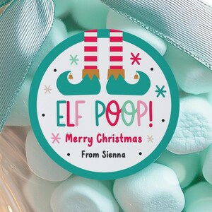 EDITABLE Elf Poop Gift Tag Christmas Poop Gift Tag North Pole Elf Poop ...