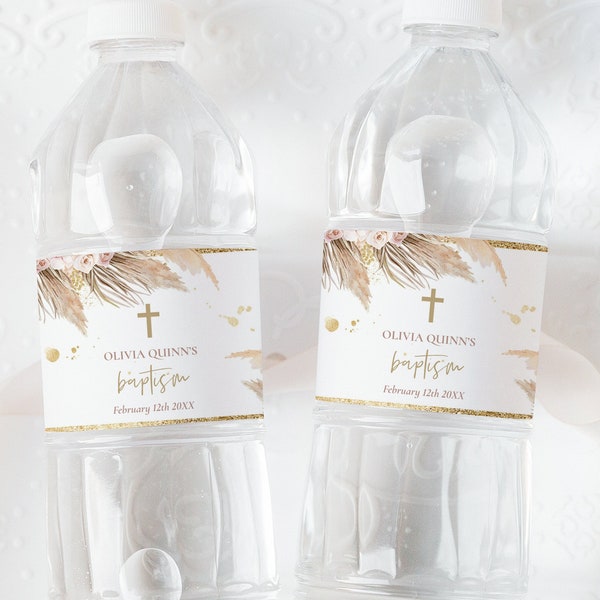 Baptism Water Labels - Etsy