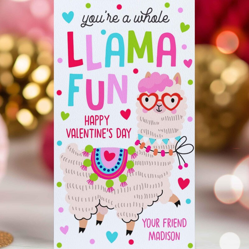 Valentines Llama - Etsy