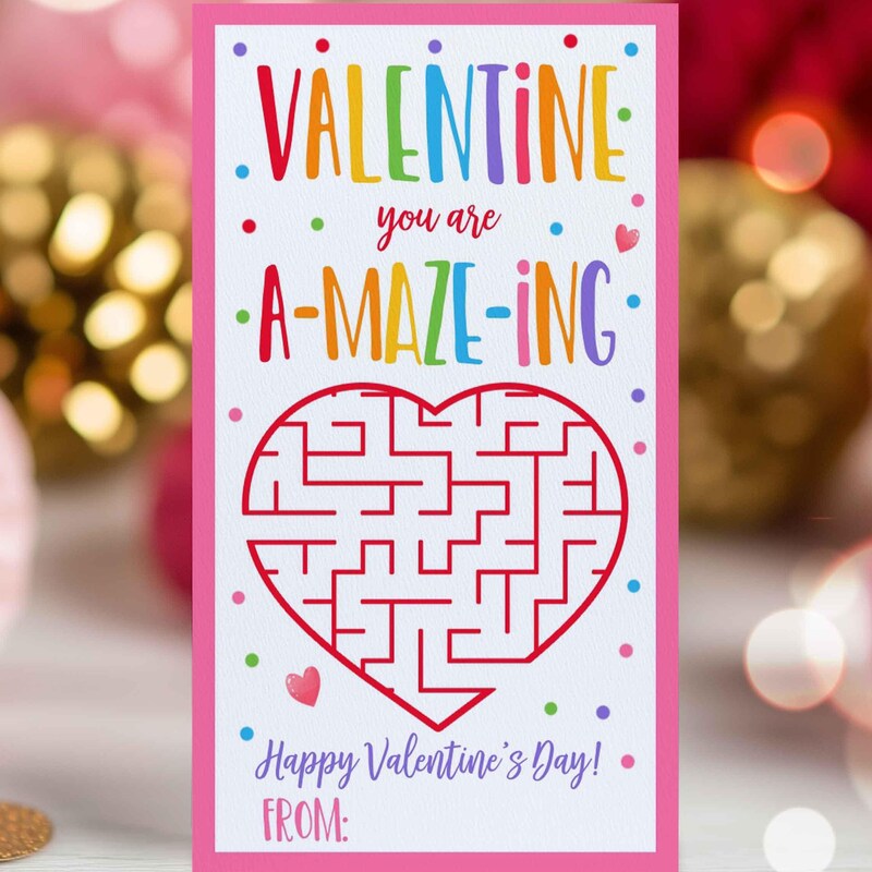Maze Valentine - Etsy