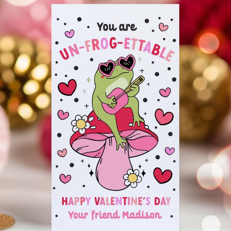 Frog Valentines - Etsy