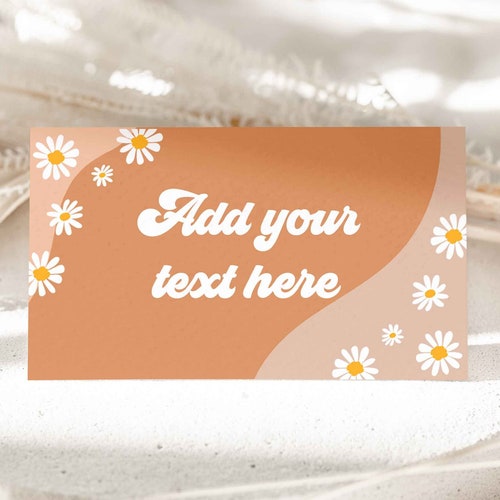 Editable Groovy Birthday Party Folded Food Labels Retro Groovy - Etsy