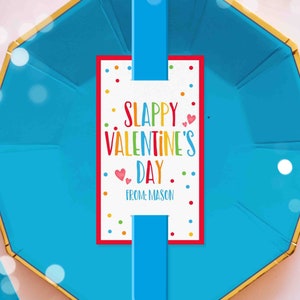 Editable Slap Bracelet Valentine's Day Gift Tag Slappy - Etsy