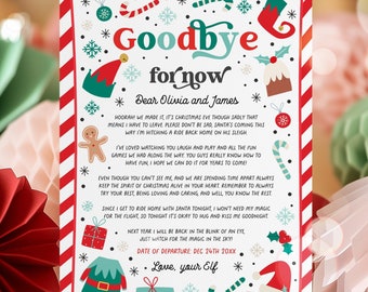 Printable Arrival Elf Letter, Digital Download I'm Back and Goodbye ...