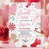 Editable Christmas Birthday Invitation Oh What Fun Christmas Birthday ...