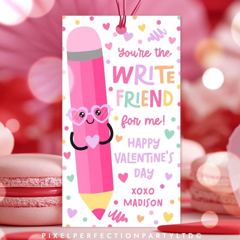 Valentine Pencils - Etsy
