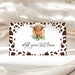 Editable Cow Birthday Party Folded Food Labels Highland Cow Holy Cow ...