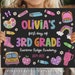 Editable First Day of 3rd Grade Sign Printable First Day of 3rd Grade ...