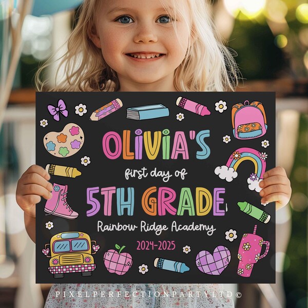 5th Grade Sign - Etsy