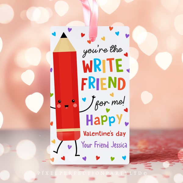 Valentine Pencils - Etsy