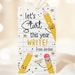 Editable Back to School Gift Tag Let's Start This Year Write Pencil ...