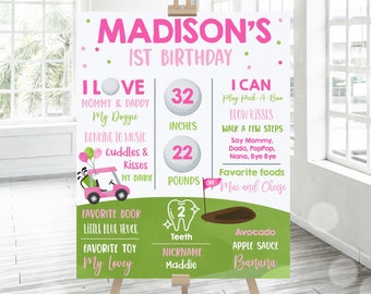 Pink Golf Party Cut Outs for Backdrop Pink Golf Club Pink Golf Cart ...