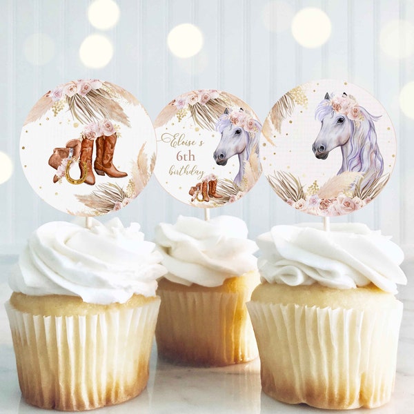 Horse Cupcake Topper - Etsy