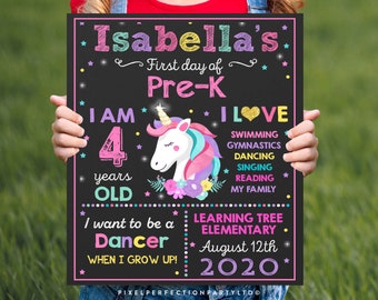 First Day of Pre K | Etsy