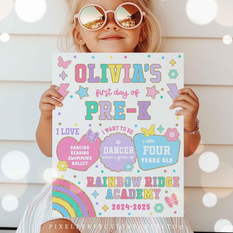 First Day of Pre K - Etsy