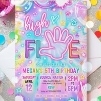 Editable High Five Birthday Invitation, High Five Invitation, High Five ...