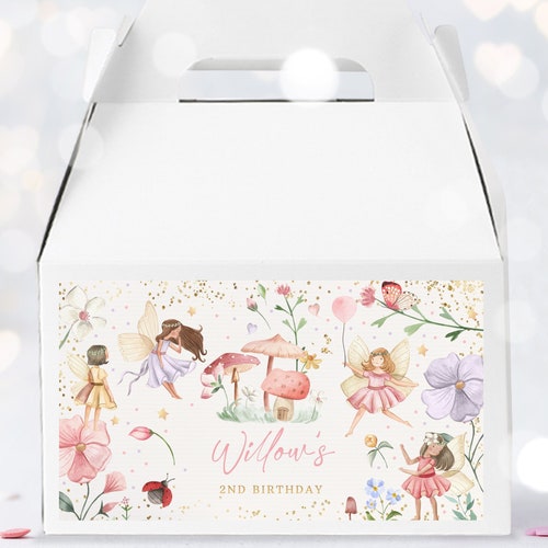 Editable Fairy Birthday Party Favor Tags Enchanted Magical - Etsy