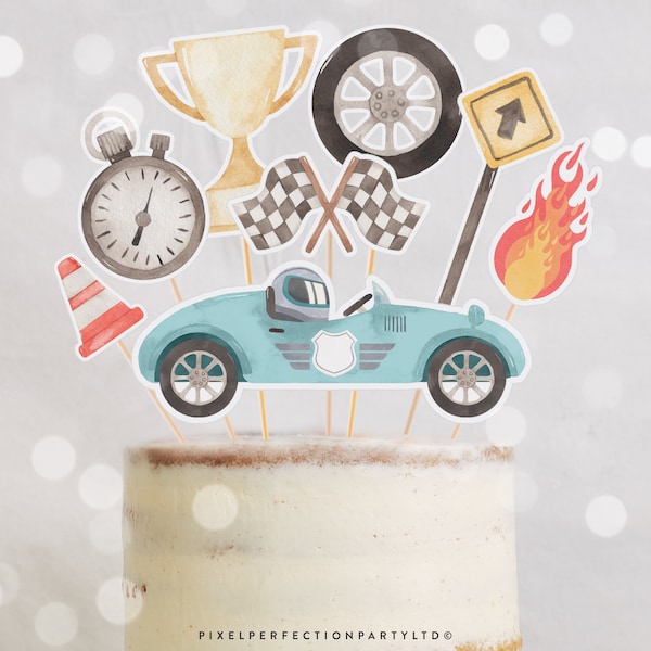 Race Car Topper - Etsy