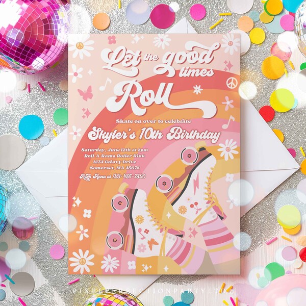 Roller Skate Birthday Party - Etsy