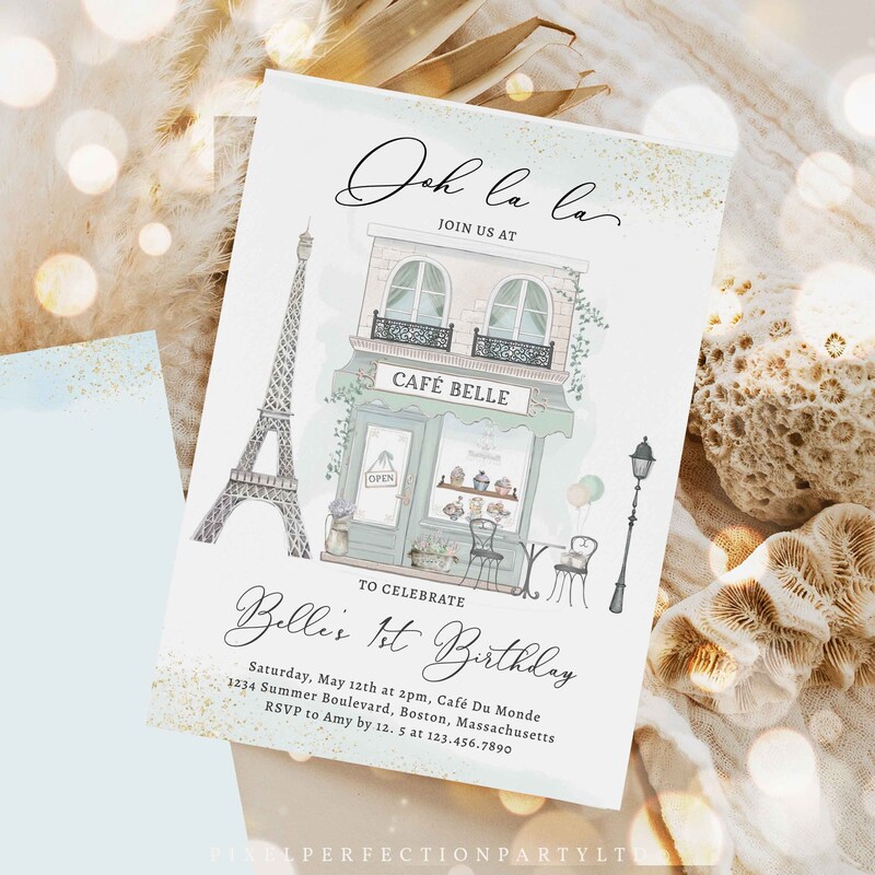 Paris Invitation - Etsy