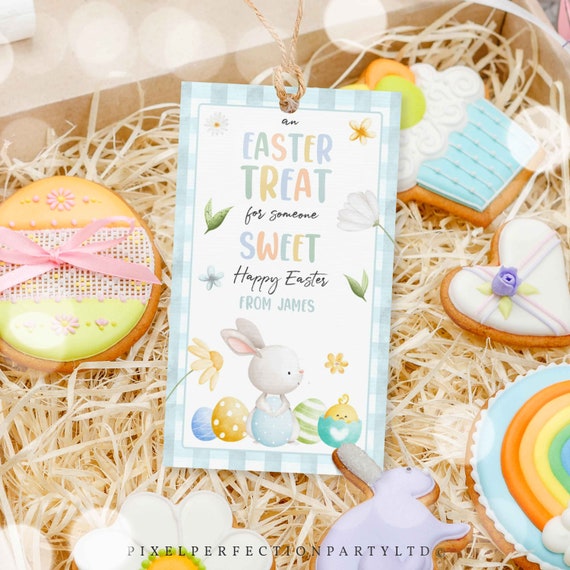 Editable Easter Friend Gift Tag Easter Treat For Someone Sweet Gift Tag ...