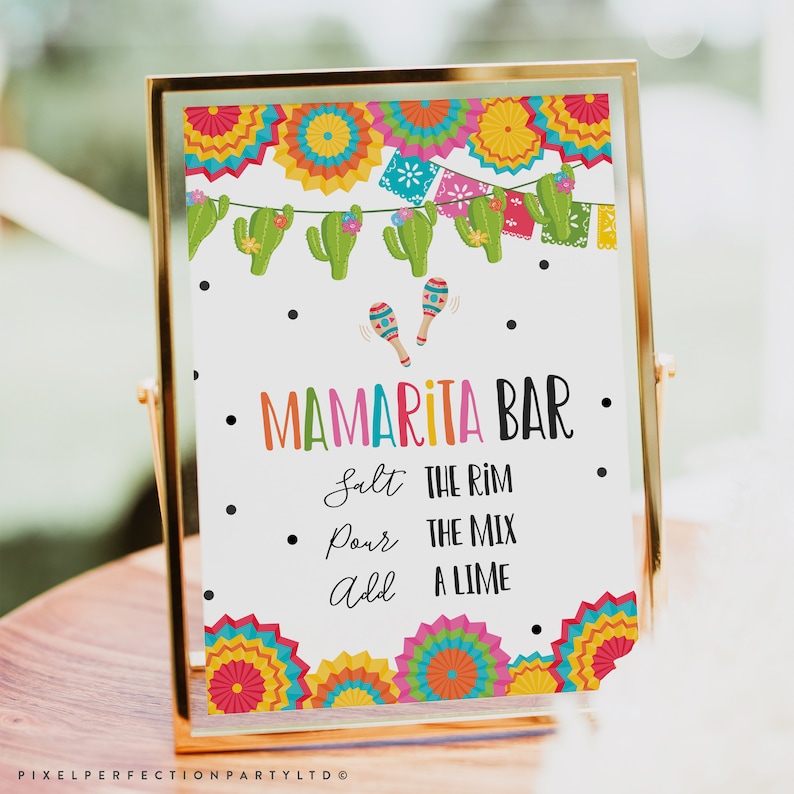 Fiesta Mamarita Bar Sign Fiesta Baby Shower Party Sign Fiesta - Etsy