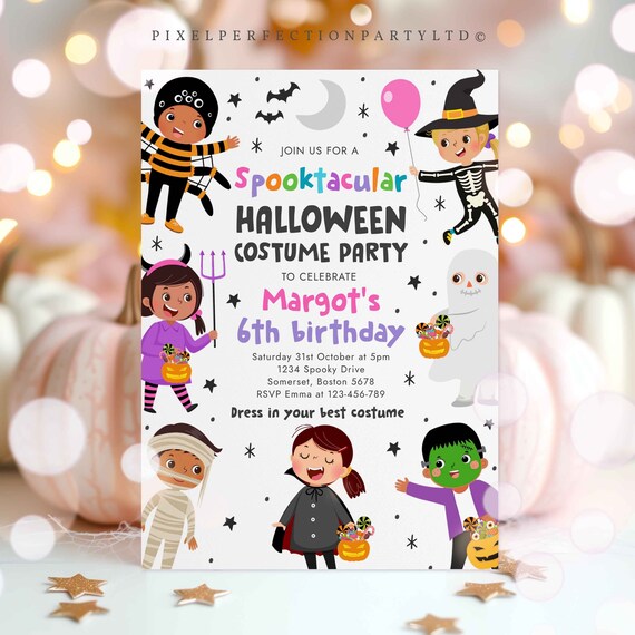 Halloween Party Downloadable Invitation For Preschoolers Halloween