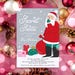 Editable Secret Santa Gift Exchange Invitation Santa Holiday Gift ...