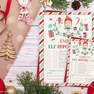 Editable Elf Report Card Elf Santa Naughty or Nice Report Elf - Etsy UK