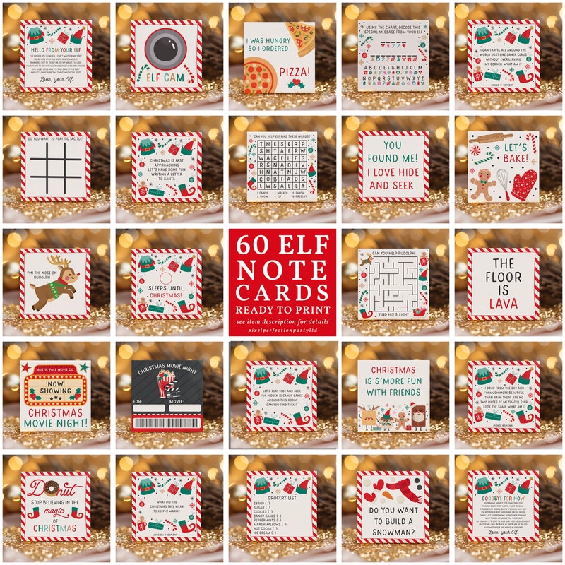 Elf Note Card Mega - Etsy