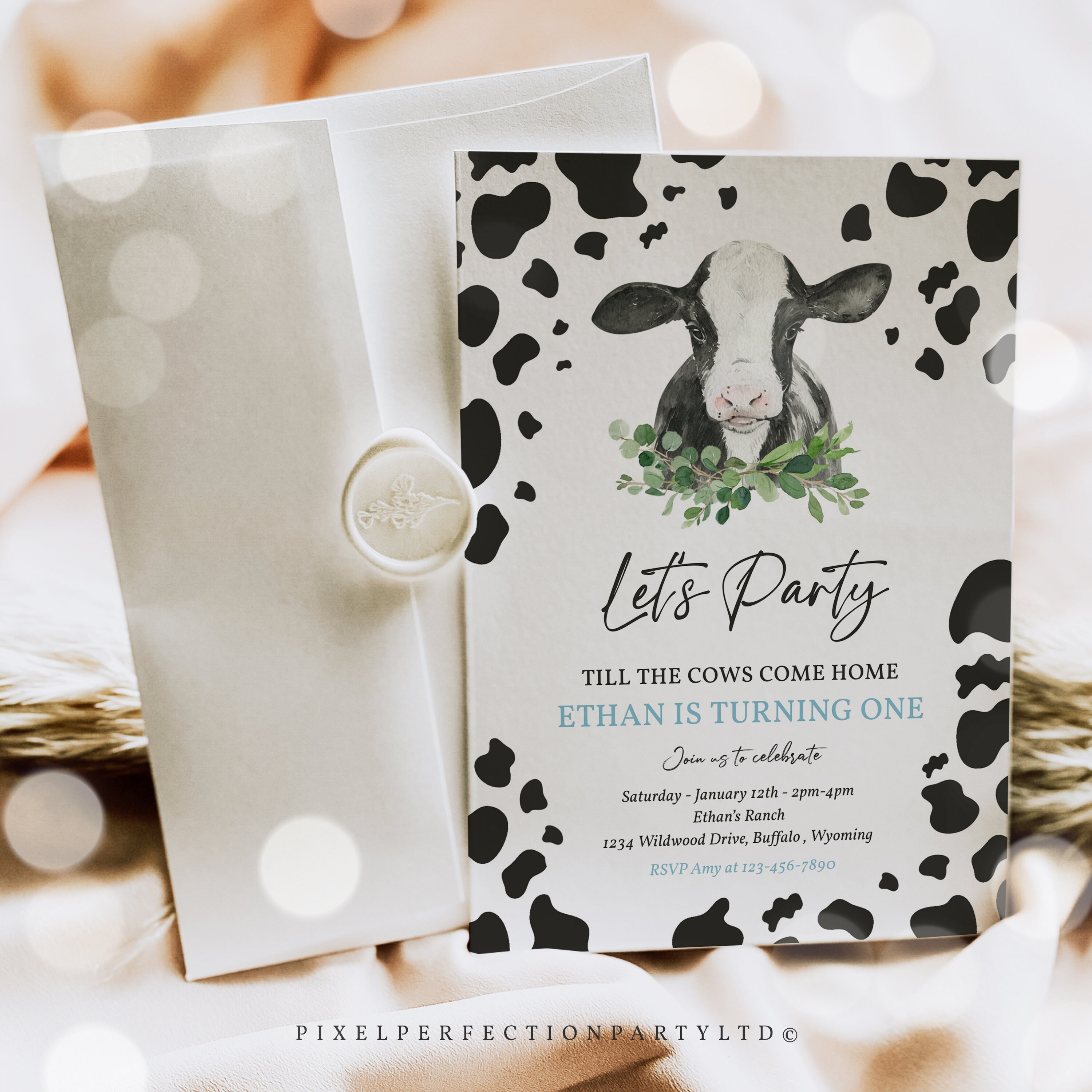 Editable Cow Birthday Party Invitation Have You Heard the Moos - Etsy UK
