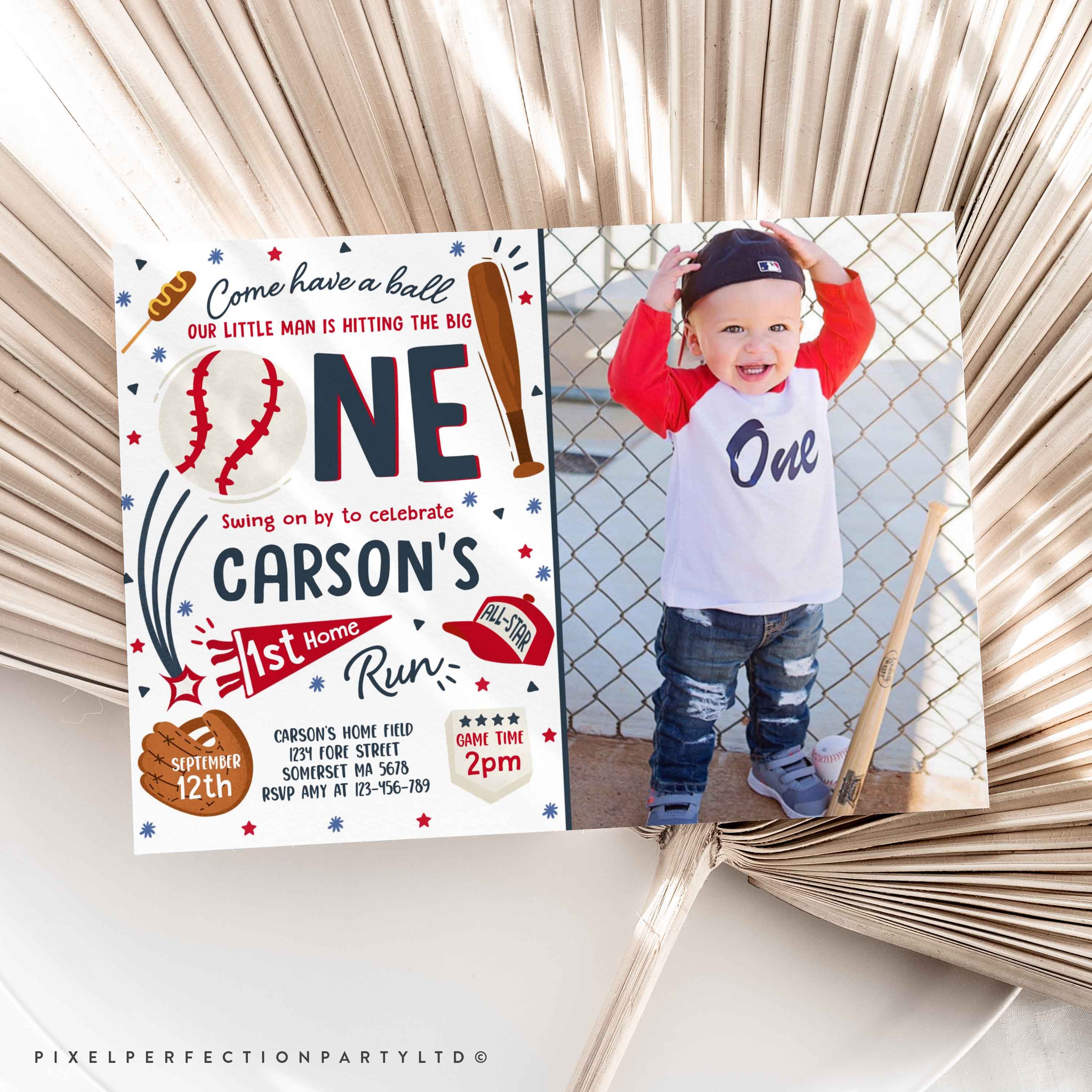 Editable Baseball Invitation Baseball Birthday Invitation - Etsy