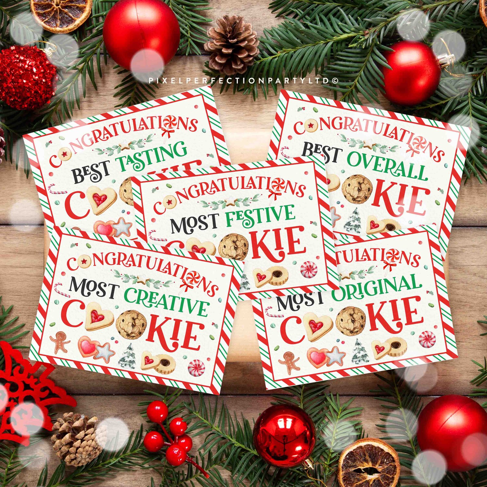 Editable Cookie Exchange Party Kit Cookie Signs Tags Labels | Etsy