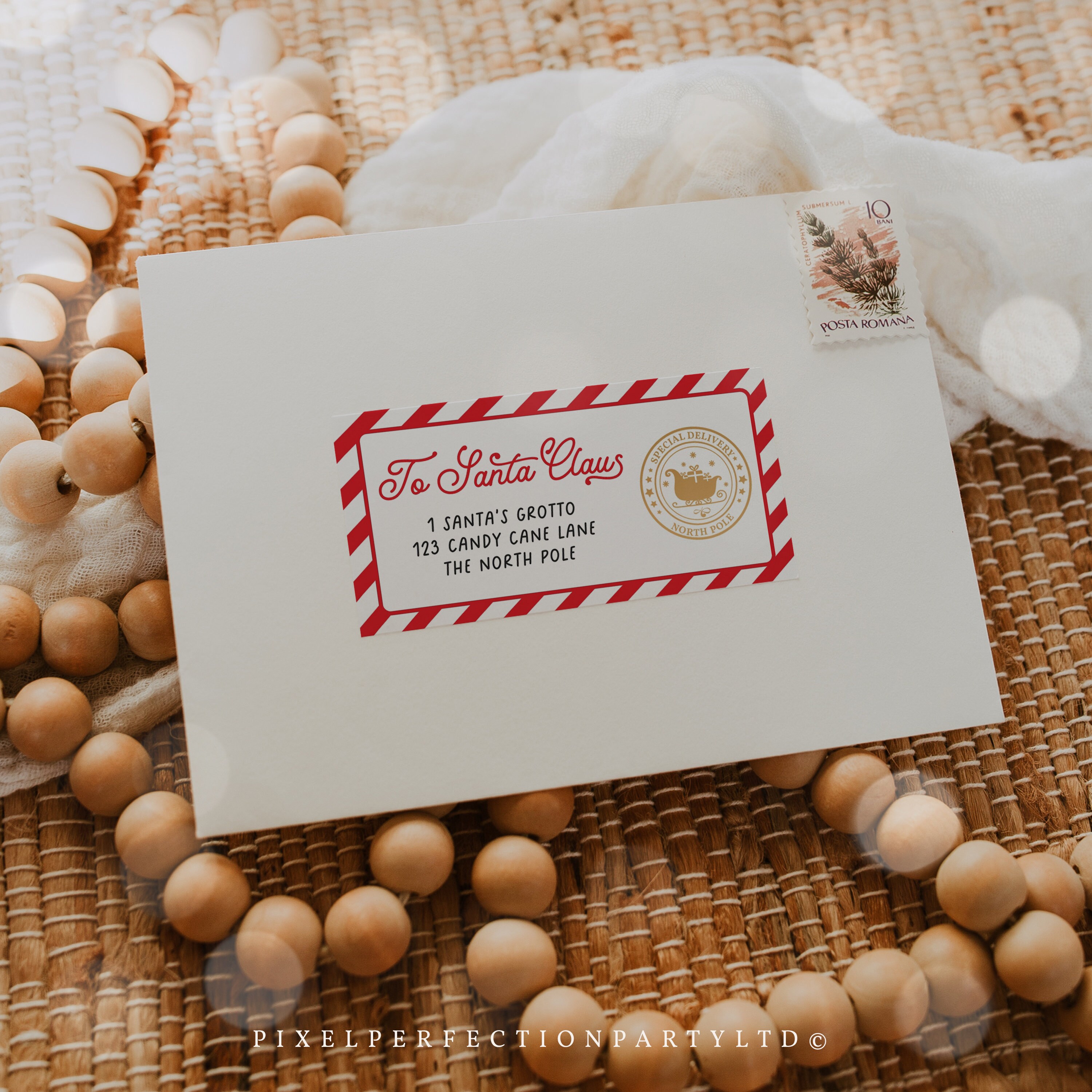 EDITABLE Official Letter to Santa Claus Kit Letter & Mailing Labels to ...