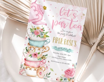Tea Party Invite | Etsy